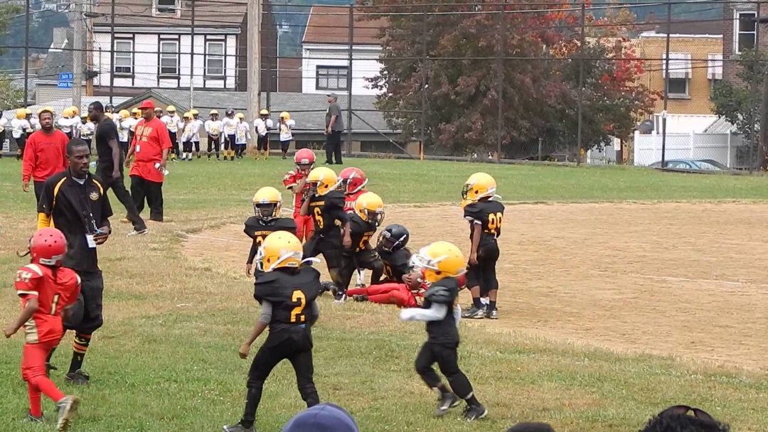 Midget Football - East Hills Hyenas (in Red) | Pittsburgh Beautiful