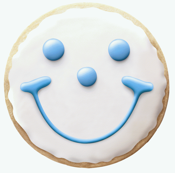 Smiley Cookie Blue GIF | Pittsburgh Beautiful