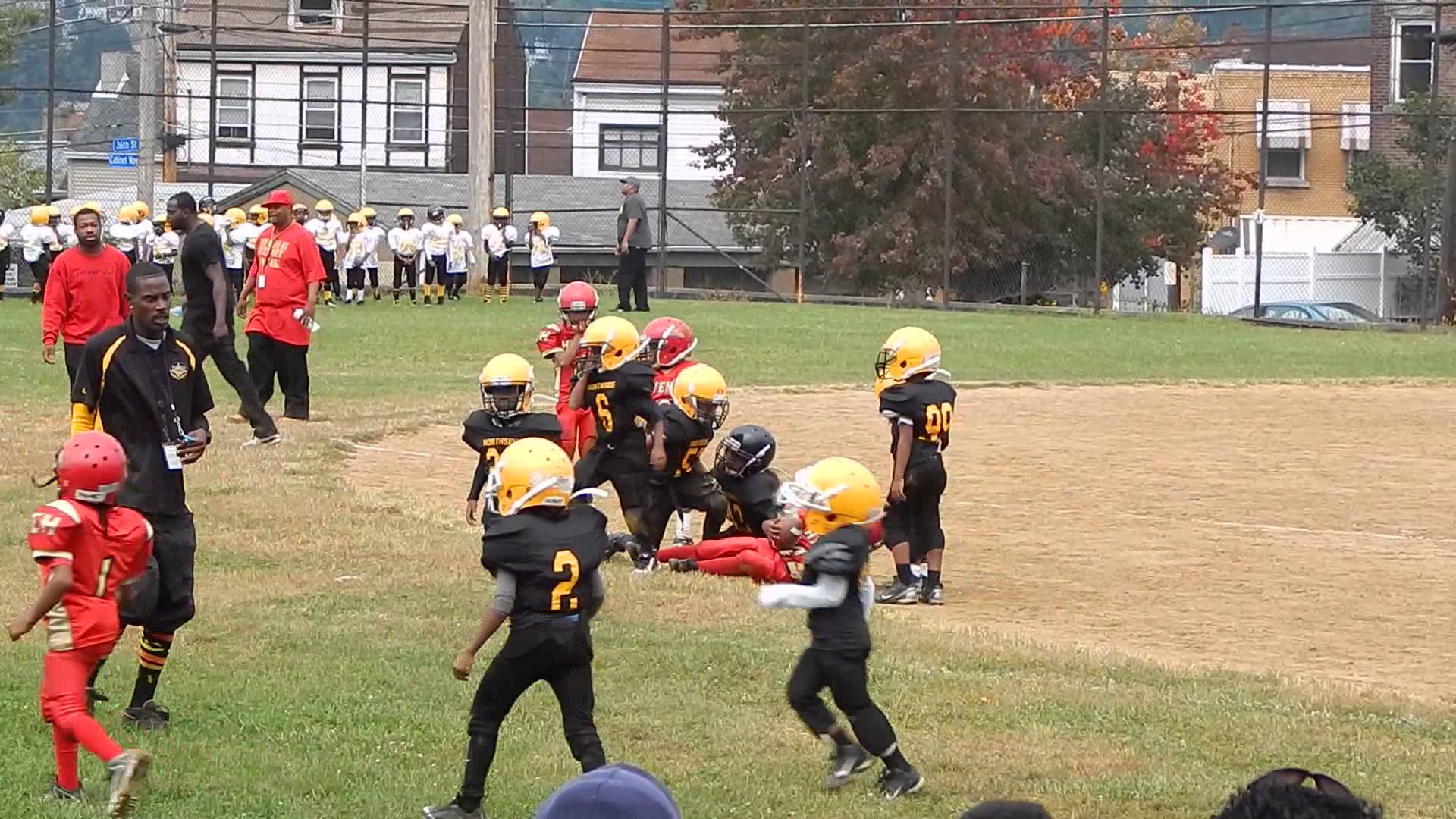 Midget Football - East Hills Hyenas (in Red) | Pittsburgh Beautiful